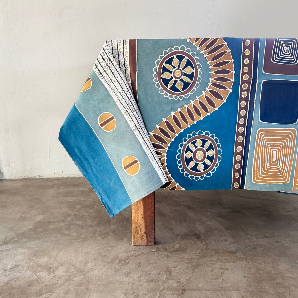 The Perfect Bright Azure Tablecloth – TRIBAL TEXTILES
